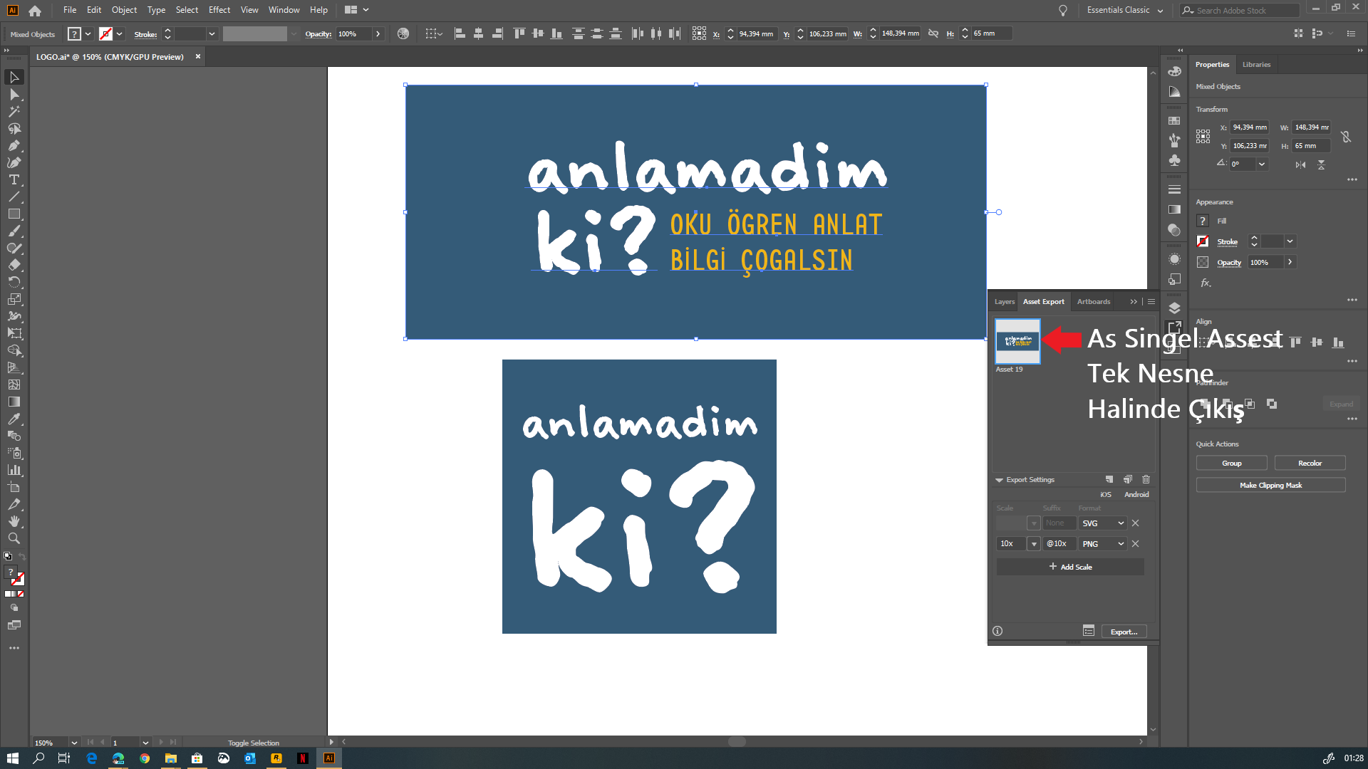 How To Export Or Save Only Selected Area Objects In Adobe Illustrator